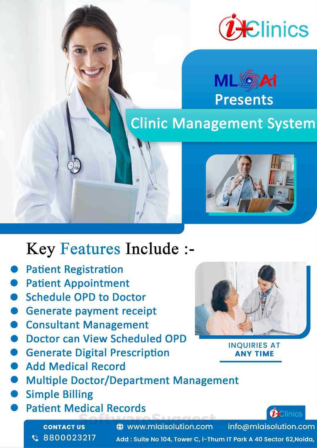 MLAI CLINIC MANAGEMENT - Pricing, Features, and Details in 2025
